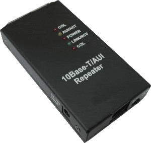10Base-T to AUI (Attachment Unit Interface) Ethernet Repeater / Media ...