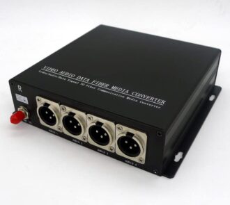 4 channels 3-pin XLR balanced audio over fiber converter | Home